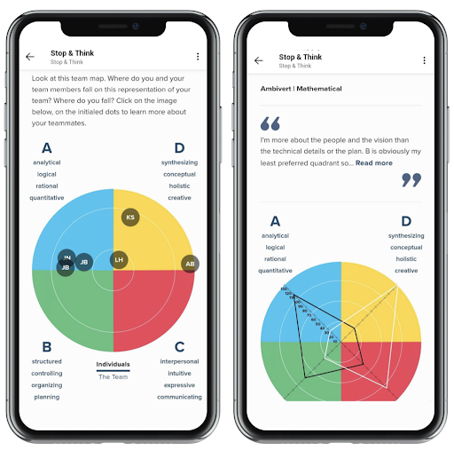 Stop and Think App, combining talent intelligence and Whole Brain ...