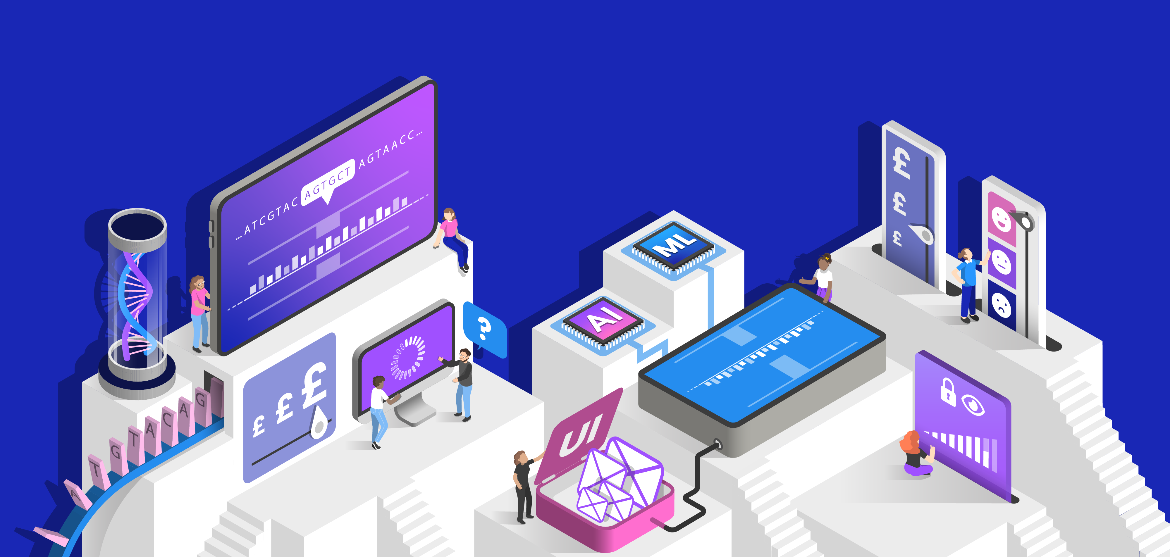 Enabling genetic sequencing using an AI-driven, web-based app